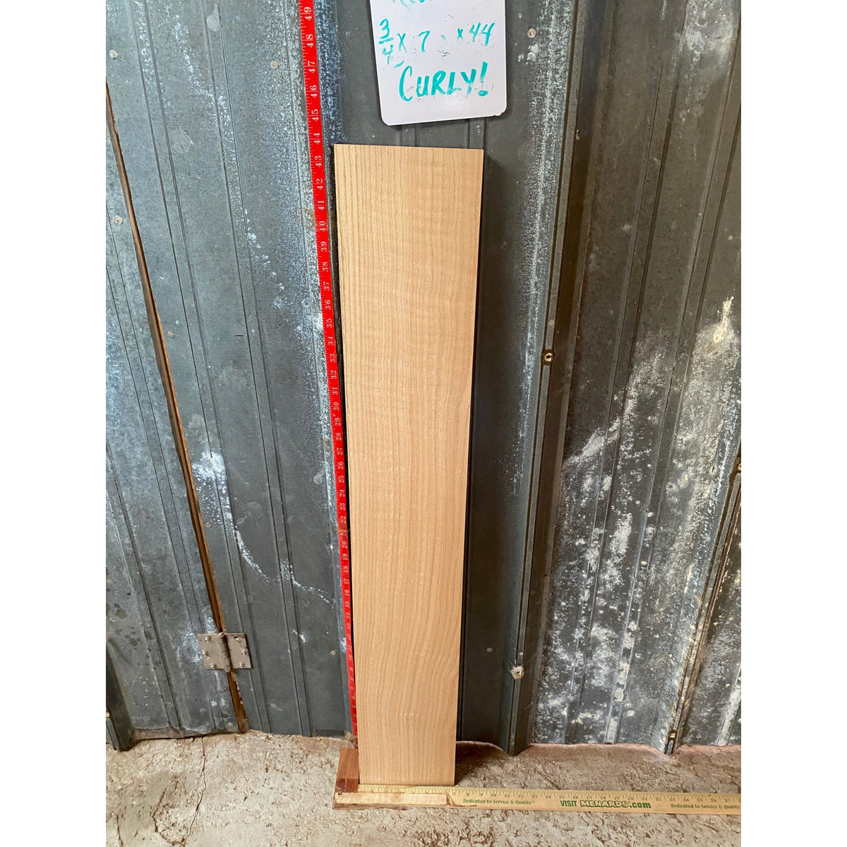 3/4 x 7 x 44 Curly Red Oak Wood Lumber - Gorgeous Grain! - Woodworking ...